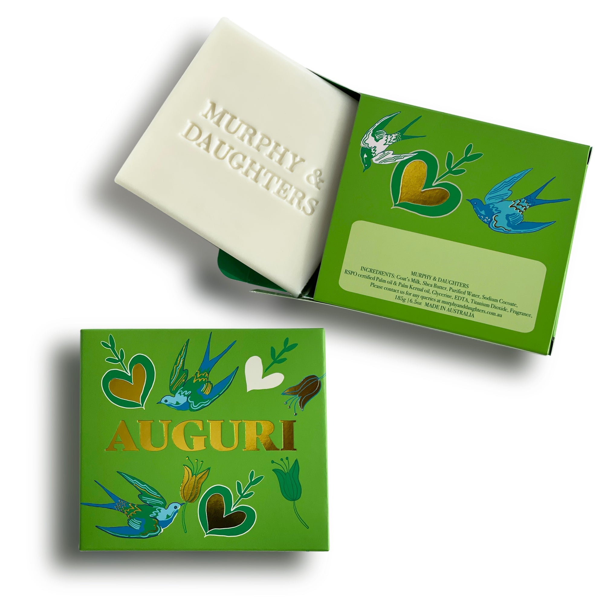 Message on a Soap - AUGURI (Lime) – Murphy & Daughters