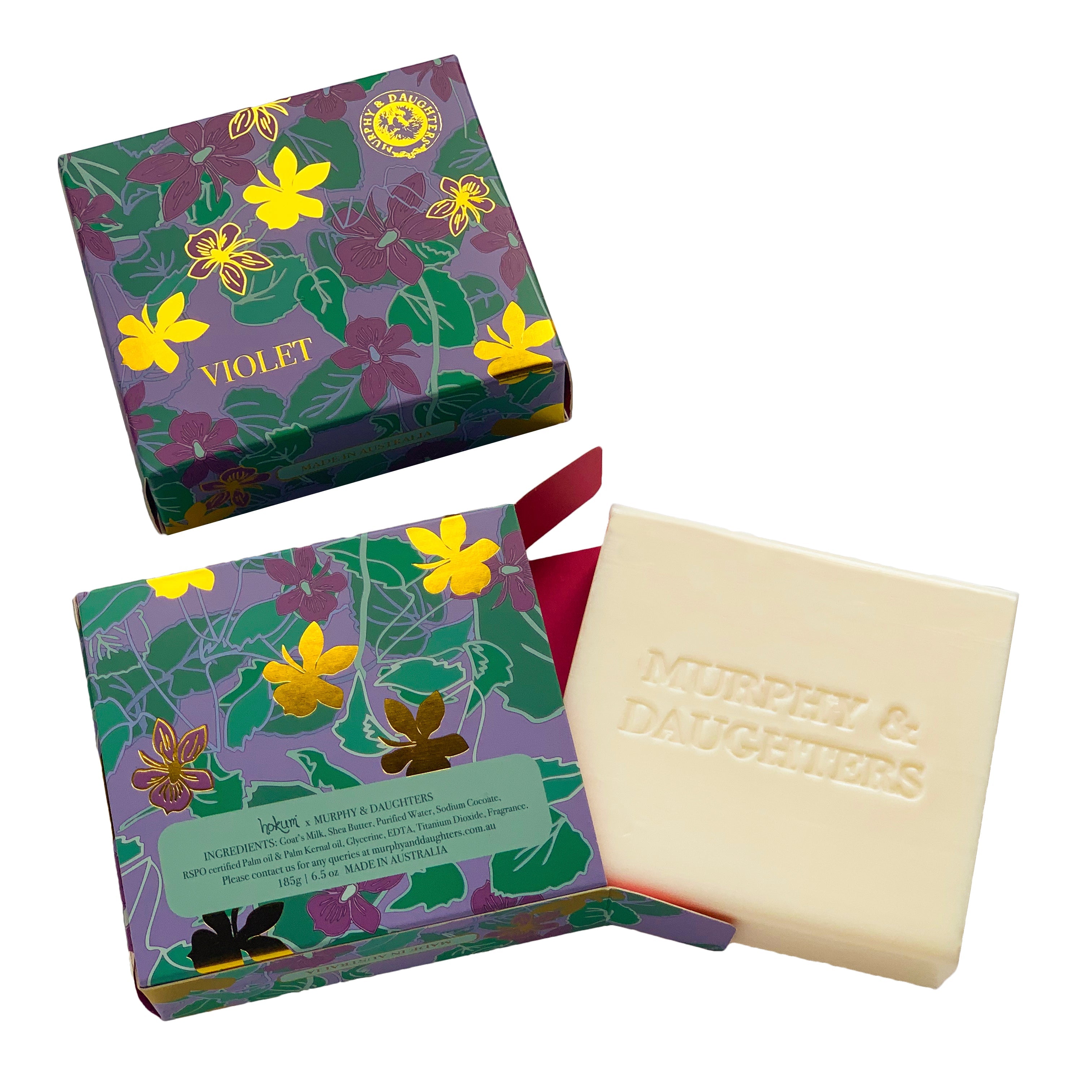 Boxed Violet Soap - 185 grams – Murphy & Daughters